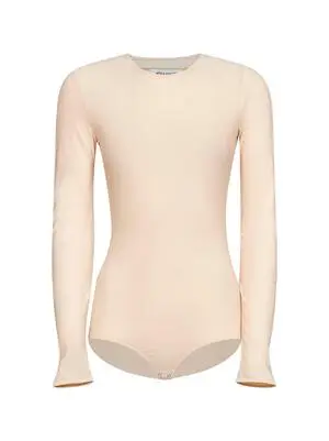 MAISON MARGIELA Maison Margiela Women Almond Technical Jersey Bodysuit Multicolor