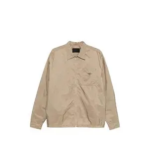 Prada Neutrals Jackets Shirt Jackets - Cream
