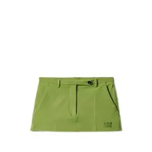 Miu Miu Straight Miniskirt - Green