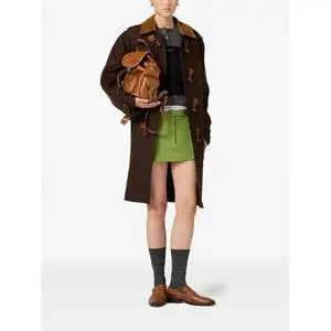 Miu Miu Straight Miniskirt - Green