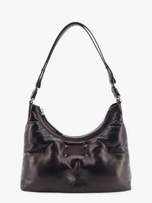 MAISON MARGIELA Glam Slam Leather Shoulder Bag - Black