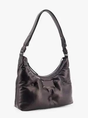 MAISON MARGIELA Glam Slam Leather Shoulder Bag - Black