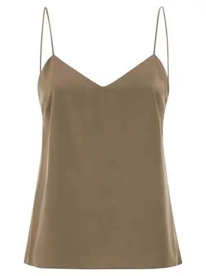 Max Mara Mxmunghia Silk Canvas Top - Multicolor