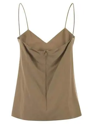 Max Mara Mxmunghia Silk Canvas Top