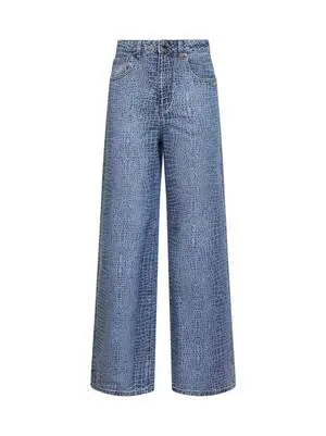 Self-portrait Logo Jeans For Women