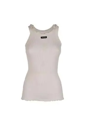 Miu Miu Ribbed Knit Sleeveless Top - Multicolor