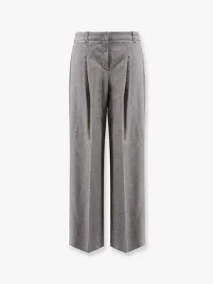 BOSS Melange Wool Blend Trousers - Multicolor