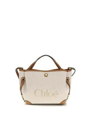 Chloé Cotton Jacquard Canvas Handbag - Cream