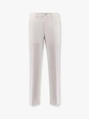 BOSS Cotton And Silk Trousers - Multicolor