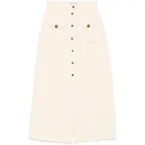 BLAZÉ MILANO Straight Midi Skirt - Yellow
