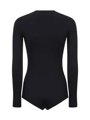 MAISON MARGIELA Black Technical Jersey Bodysuit