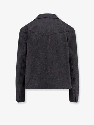 BOSS Jafleni Double-breasted Wool Blend Blazer