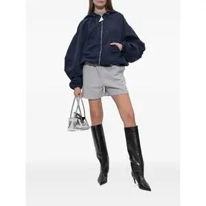 Attico Grey Shorts Knee-length Shorts - Gray