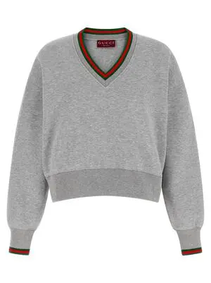 Gucci Web Sweatshirt - Gray
