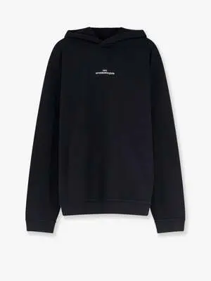 MAISON MARGIELA Cotton Sweatshirt With Embroidered Logo - Black