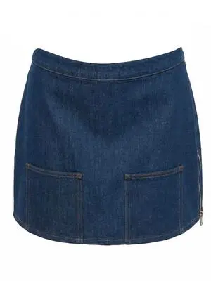 FENDI FENDI Cotton Reverse Denim Skirt