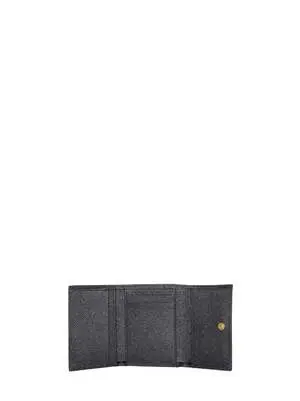 Dolce & Gabbana Black Dauphine Leather Wallet - Multicolor