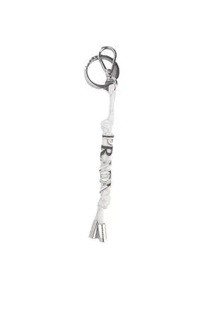 Prada Rope Keychain With Silver Tone Hardware - Multicolor