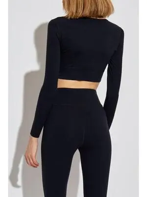 Balenciaga Logo Cropped Top - Multicolor