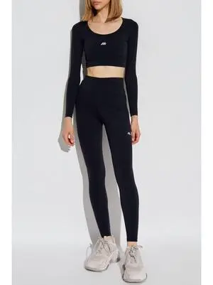 Balenciaga Logo Cropped Top - Multicolor