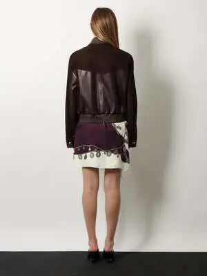 Versace Leather And Suede Jacket