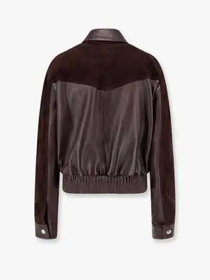 Versace Leather And Suede Jacket