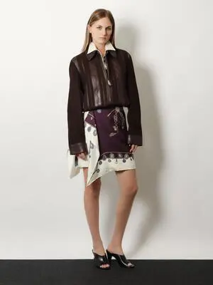 Versace Leather And Suede Jacket