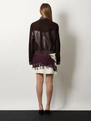 Versace Leather And Suede Jacket