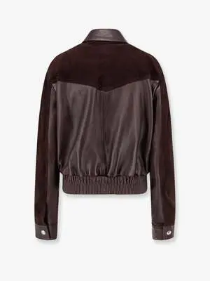 Versace Leather And Suede Jacket