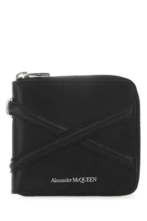 Alexander McQueen Leather Wallet - Black
