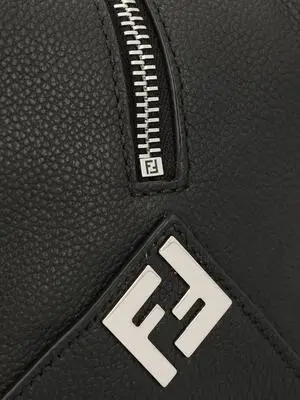 Fendi Leather Toiletry Case - Black