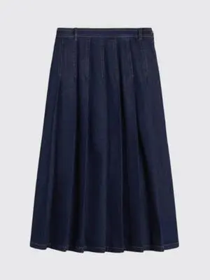 Max Mara Cotton Pleated Skirt