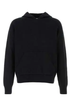 Palm Angels Cotton Oversize Sweatshirt - Black