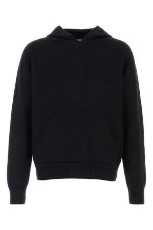 Palm Angels Cotton Oversize Sweatshirt - Black