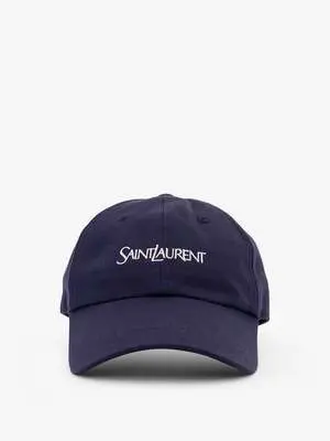 Saint Laurent Cotton Hat With Embroidered Logo - Multicolor