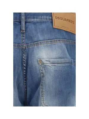 Dsquared2 Cotton Jeans With Logo Application
