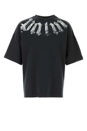Palm Angels Cotton Oversize T-shirt - Black