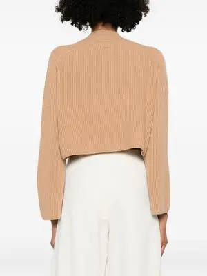 Max Mara Crew Neck Sweater In Cashmere Wool - Multicolor