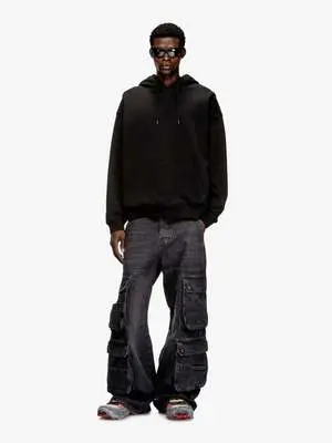 DIESEL® S-boxt-hood-dco Cotton Sweatshirt