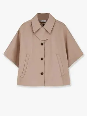 Max Mara Mxapaggio Cotton Cape - Multicolor