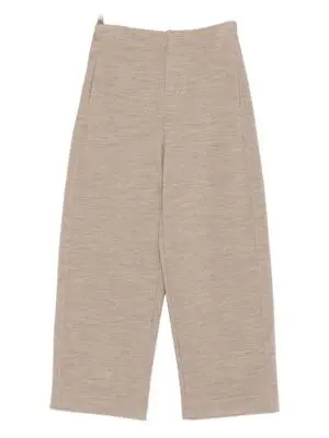 Max Mara Wool And Cotton Trousers - Multicolor