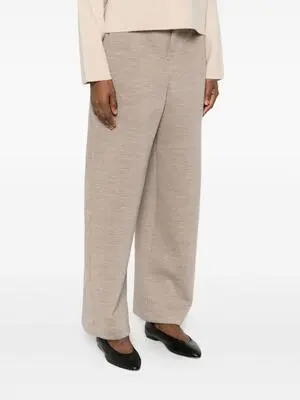Max Mara Wool And Cotton Trousers - Multicolor