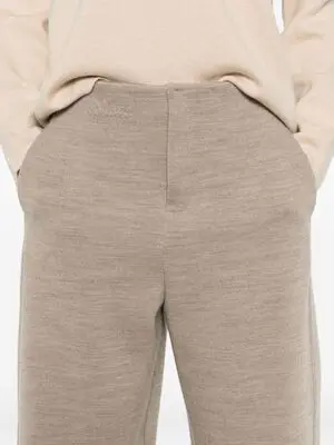 Max Mara Wool And Cotton Trousers - Multicolor
