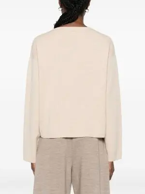 Max Mara V-neck Sweater In Cashmere Wool - Multicolor