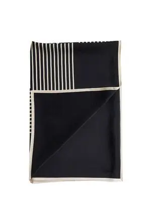 TOTEME Striped Silk Crêpe Scarf - Multicolor