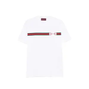 Gucci Cotton Striped Logo T-shirt