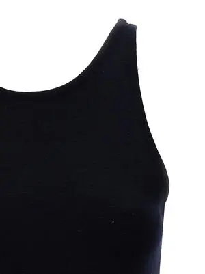 Max Mara Stretch Wool Knit Top - Blue