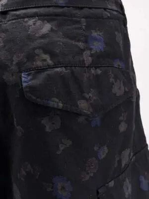 Sacai Printed Cotton Cargo Shorts