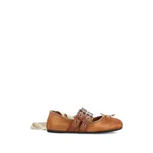 Miu Miu Ballet Flats - Brown