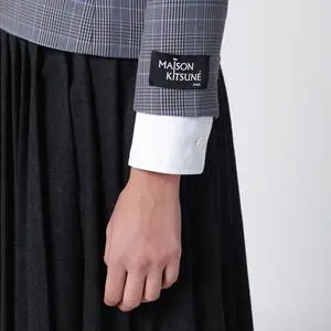 Maison Kitsuné Checked Single-breasted Blazer